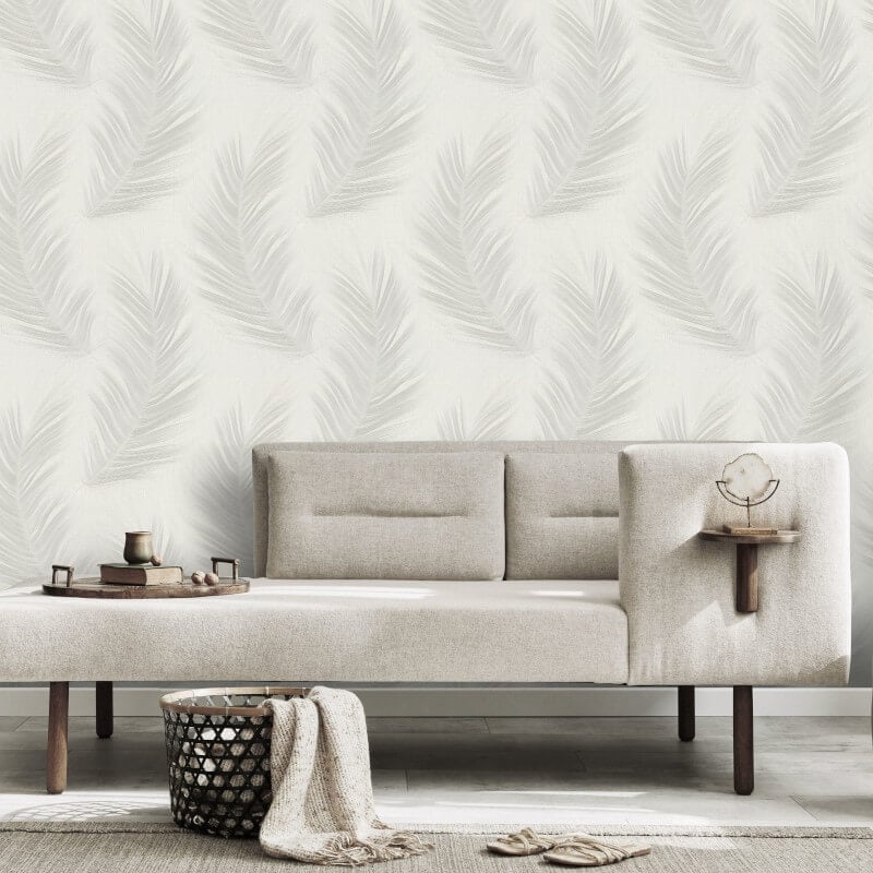 Erismann Trace Feather Light Grey Wallpaper - 10516-31