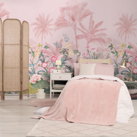 Holden Decor Palm Tree Paradise Blush Wall Mural - 99383