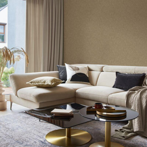 Belmont House Dakota Vertical Texture Gold Wallpaper - BH25